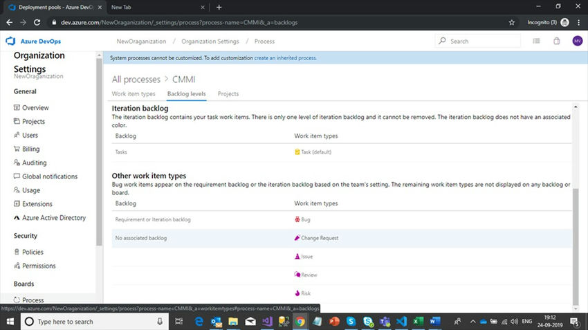 Azure Devops Project Configuration Settings Part One